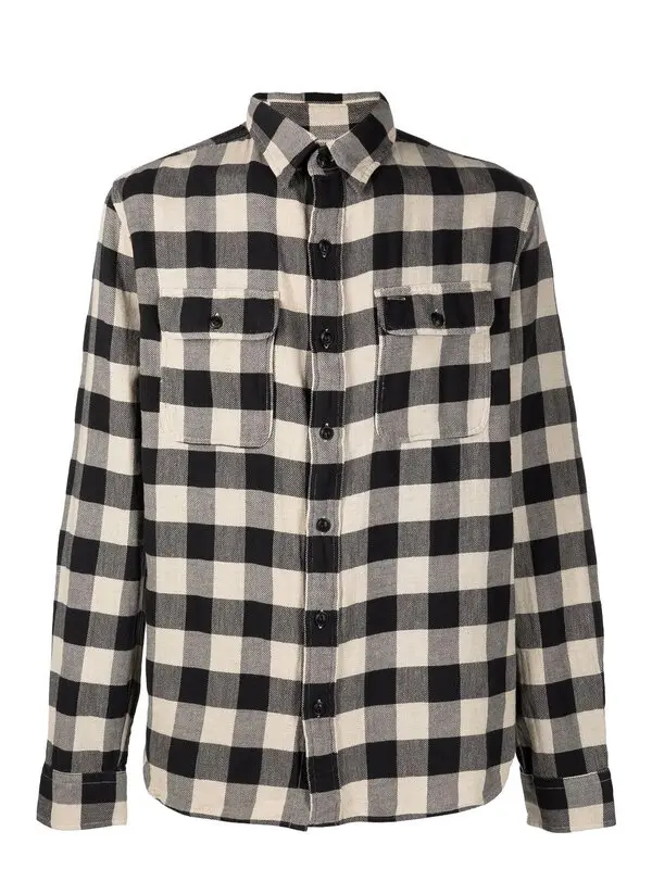 Ralph Lauren Checked Long-sleeved Shirt - Black