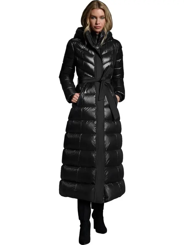 Mackage Calina Lustrous Down Maxi Coat - Black