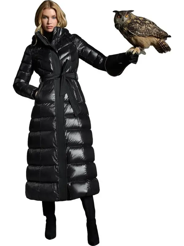 Mackage Calina Lustrous Down Maxi Coat - Black