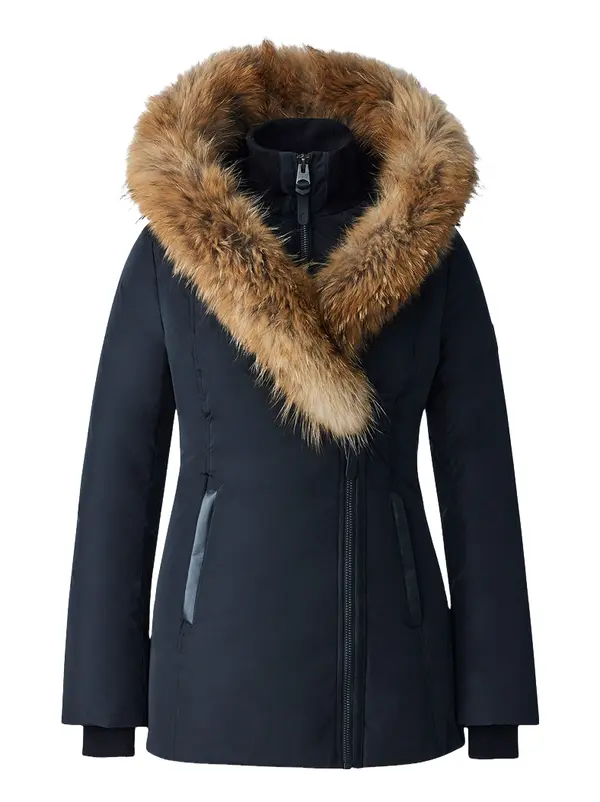 Mackage Adali Down Coat With Fur Collar - Black