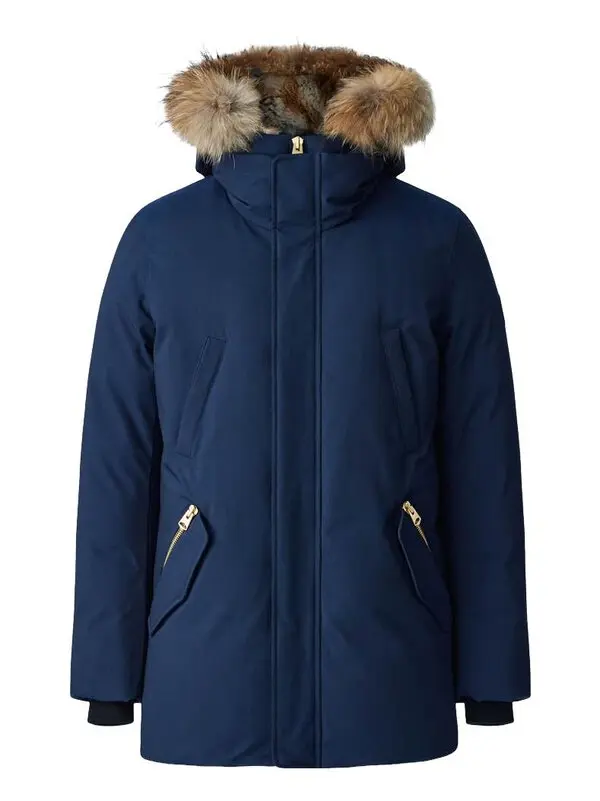 Mackage Edward-f 2-in-1 Down Parka With Fur - Navy