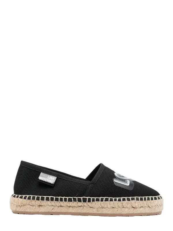Moschino Love Print Espadrilles - Black