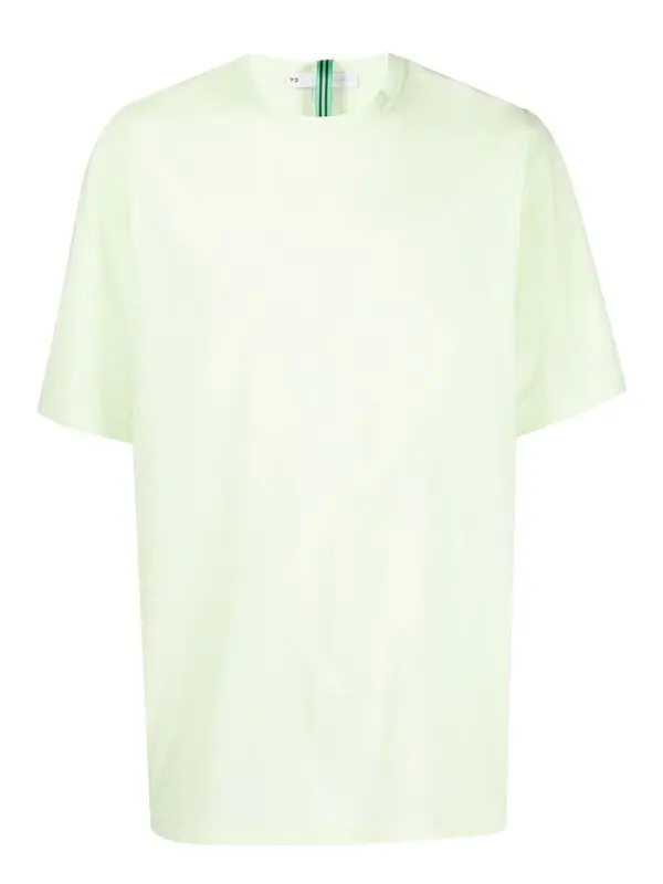 Y3 Logo-print Cotton T-shirt - Green