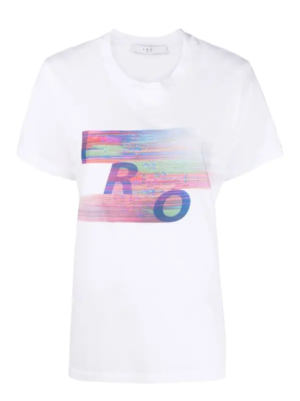 IRO PARIS Graphic Logo-print T-shirt - White