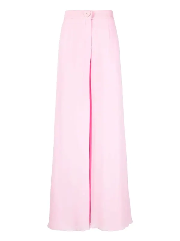 Moschino High-waisted Flared Trousers - Pink
