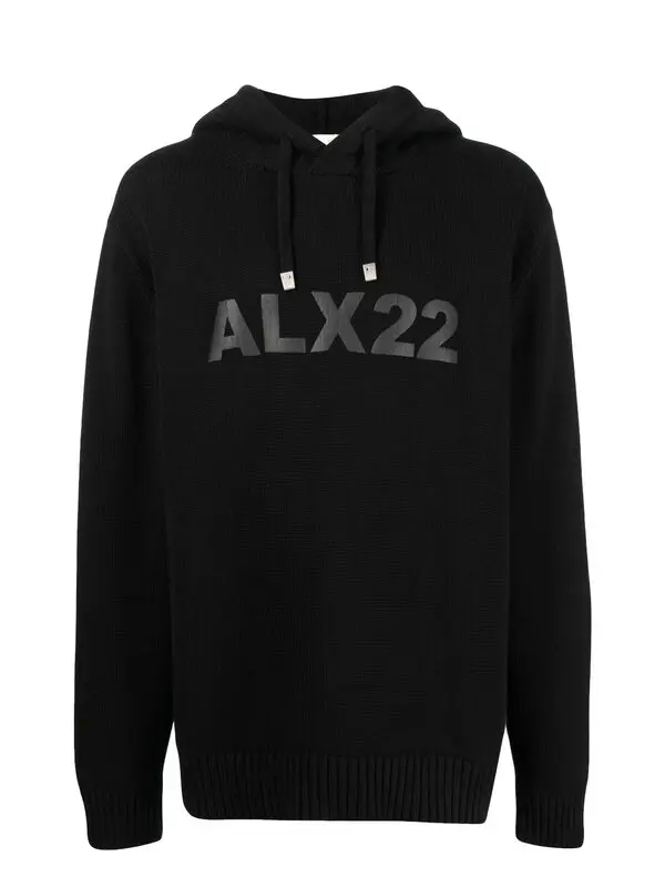 1017 Alyx 9sm Logo-print Hoodie - Black