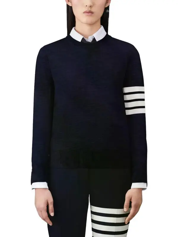 Thom Browne 4-bar Merino Jumper - Grey