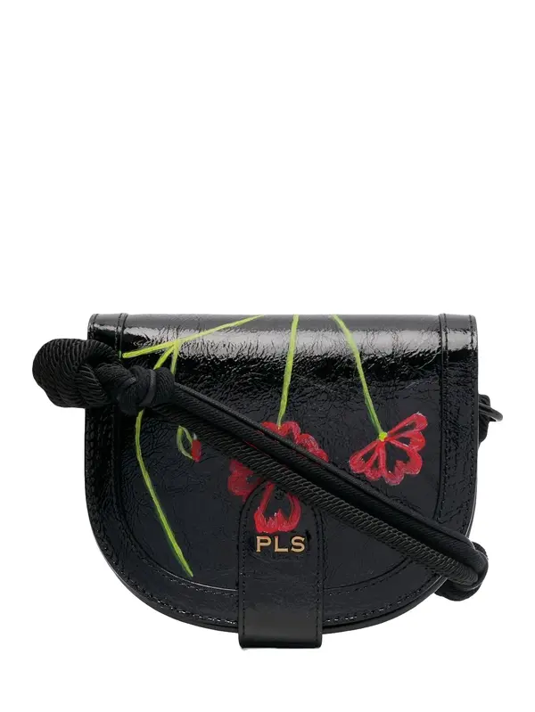 Philosophy Di Lorenzo Serafini Floral-print Satchel - Black