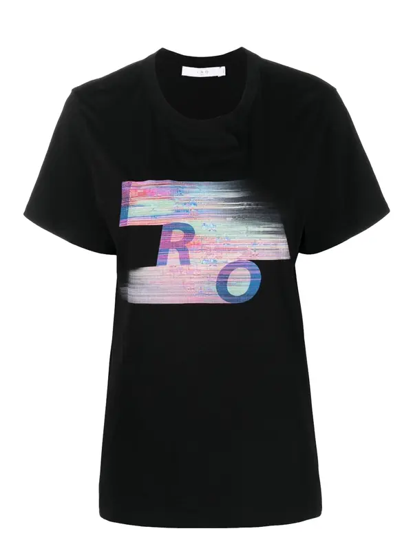 IRO PARIS Graphic Logo-print T-shirt - Black