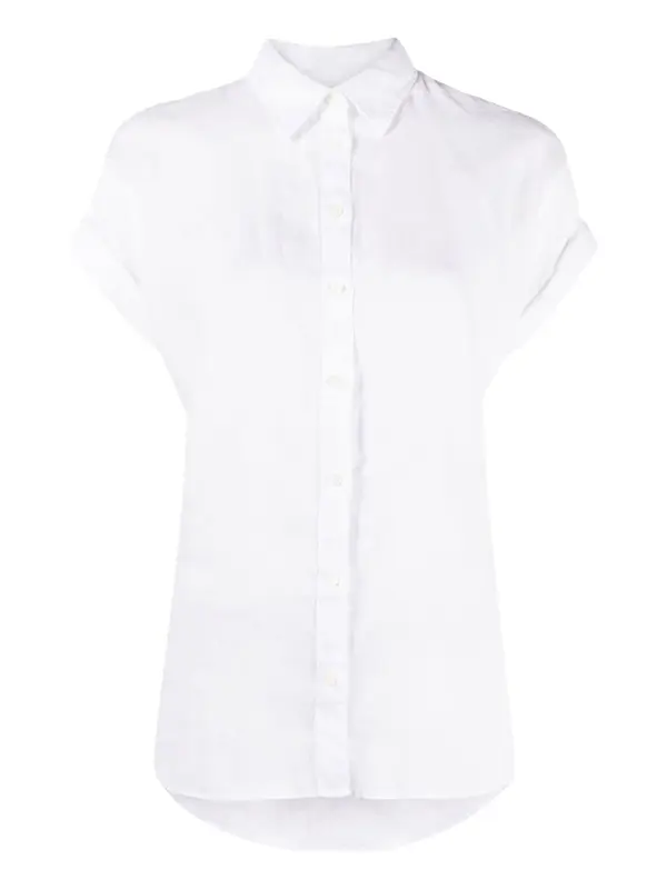 Ralph Lauren Rolled-cuffs Linen Shirt - White