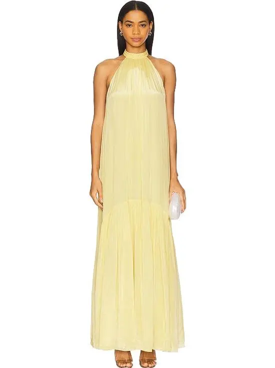 Hemant & Nandita Long Dress - Yellow
