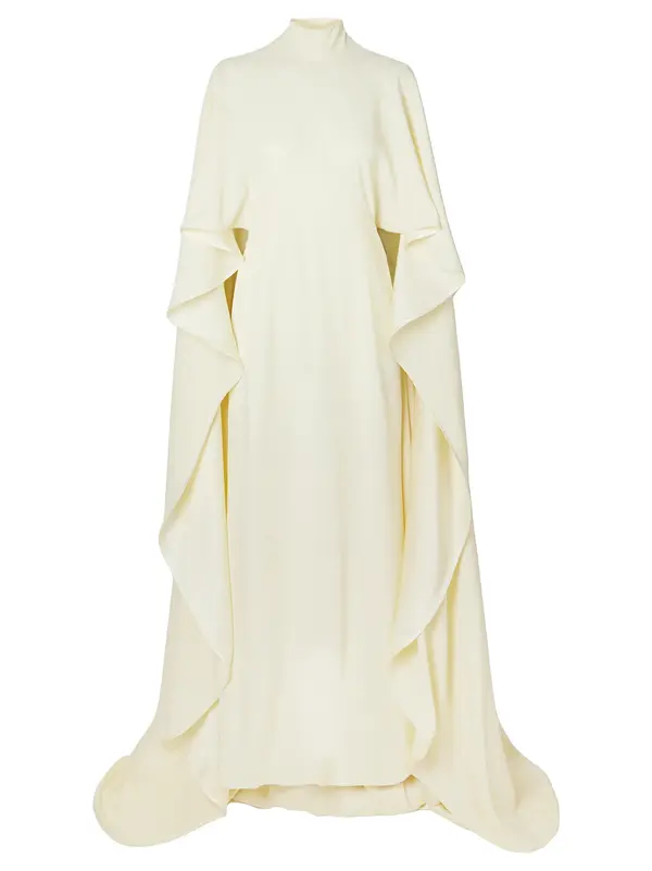 TALLER MARMO Net Sustain Leia Layered Crepe Gown - Ivory