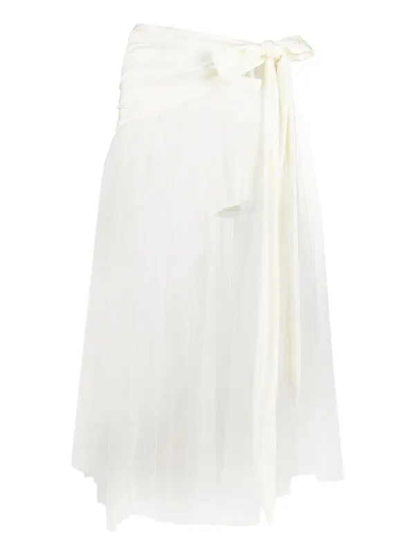 Philosophy Di Lorenzo Serafini Asymmetric Tulle Skirt - White