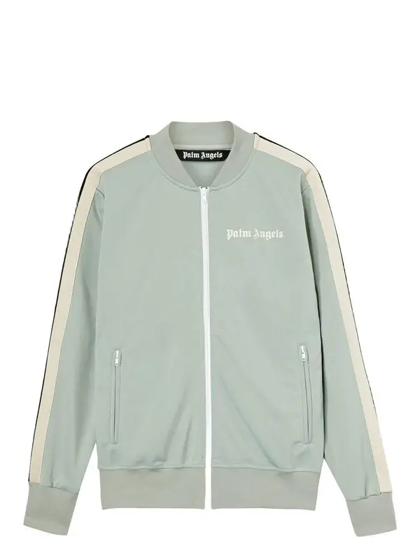 Palm Angels Striped Track Jacket - Grey