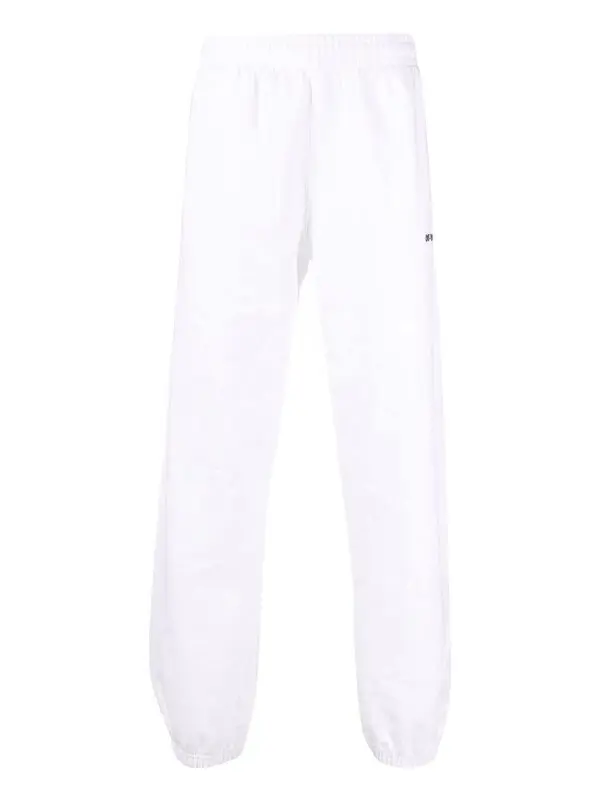 Off-White Helvetica Logo-print Track Pants - White