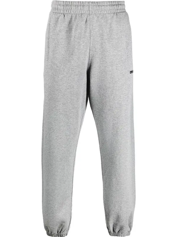 Off-White Helvetica Logo Track Pants - Grey