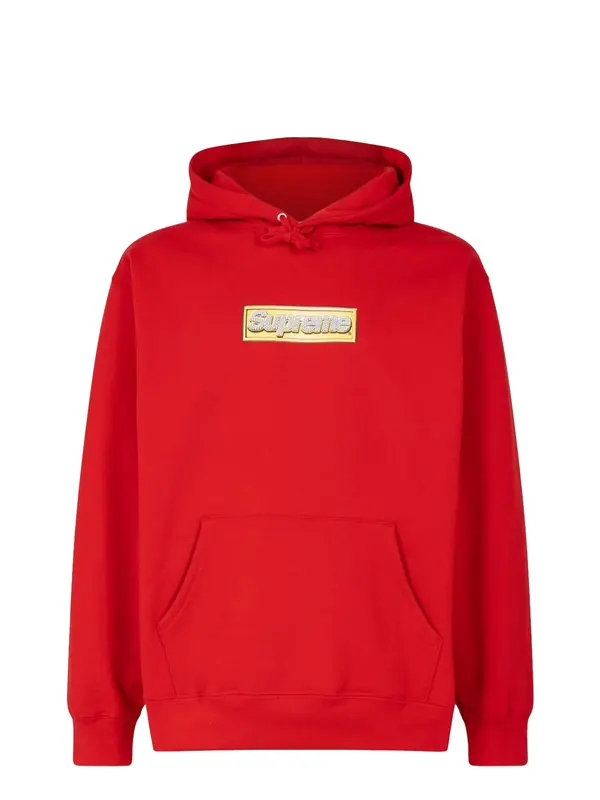Supreme Bling Box Logo Hoodie - Red