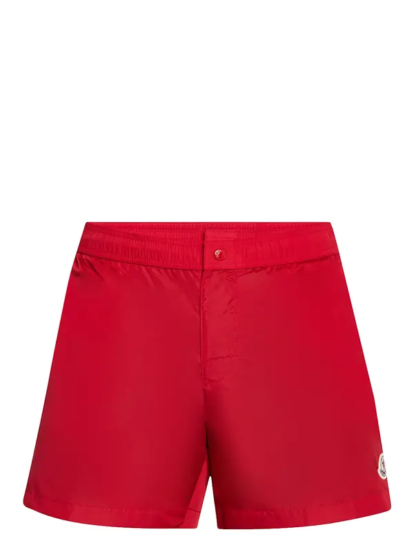 Moncler Classic Side-stripe Swim Shorts - Red