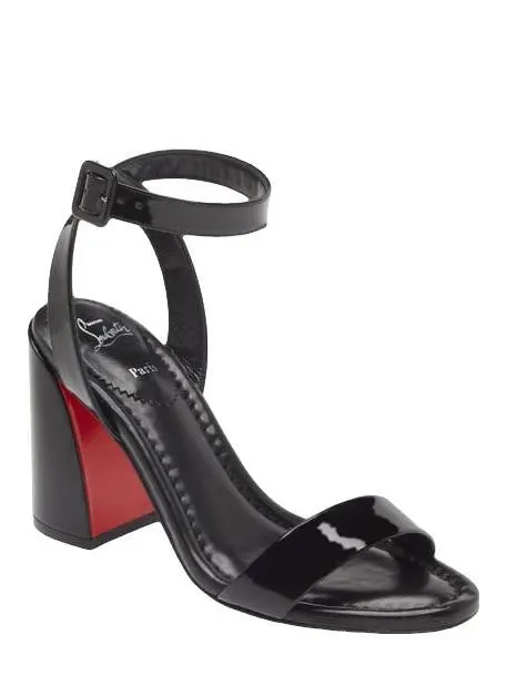 CHRISTIAN LOUBOUTIN Miss Sabina Sandal - Black/lin Black