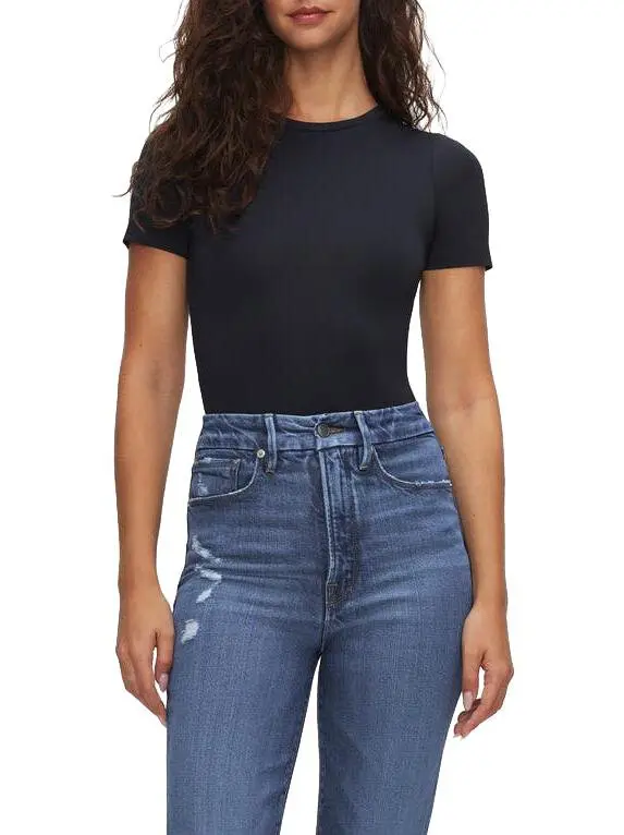 Good American Sculpting Tee Bodysuit - Black001