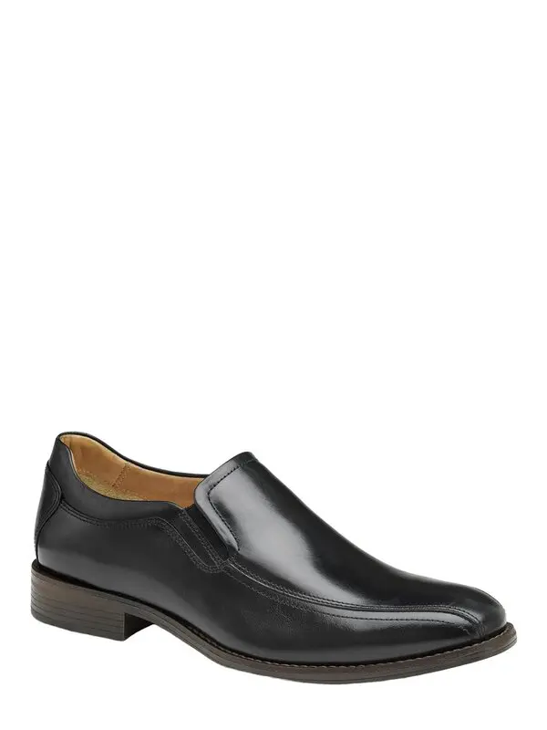 Johnston & Murphy Lewis Venetian Loafer - Black Full Grain