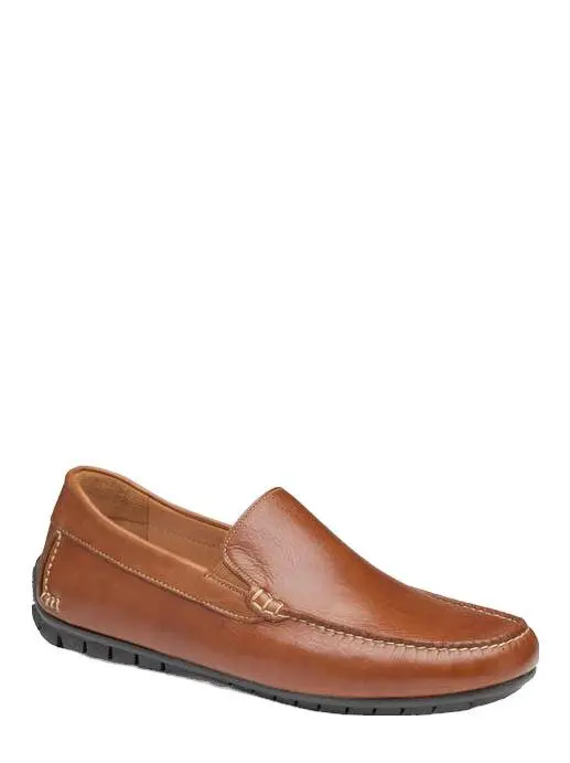 Johnston & Murphy Cort Venetian Loafer - Tan Full Grain