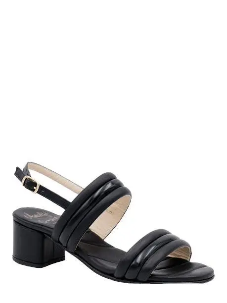 AMALFI BY RANGONI Macedonia Block Heel Sandal - Black/black/black