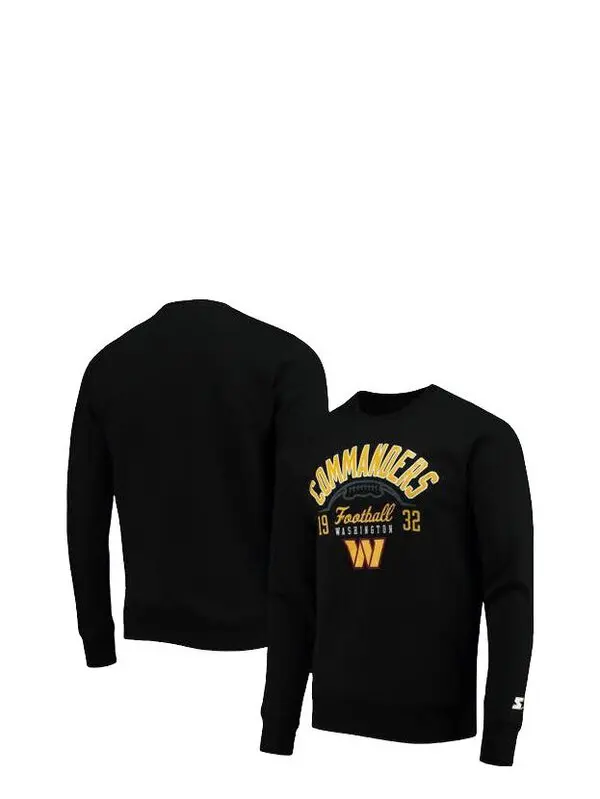 STARTER Washington Commanders Pullover Sweatshirt - Black