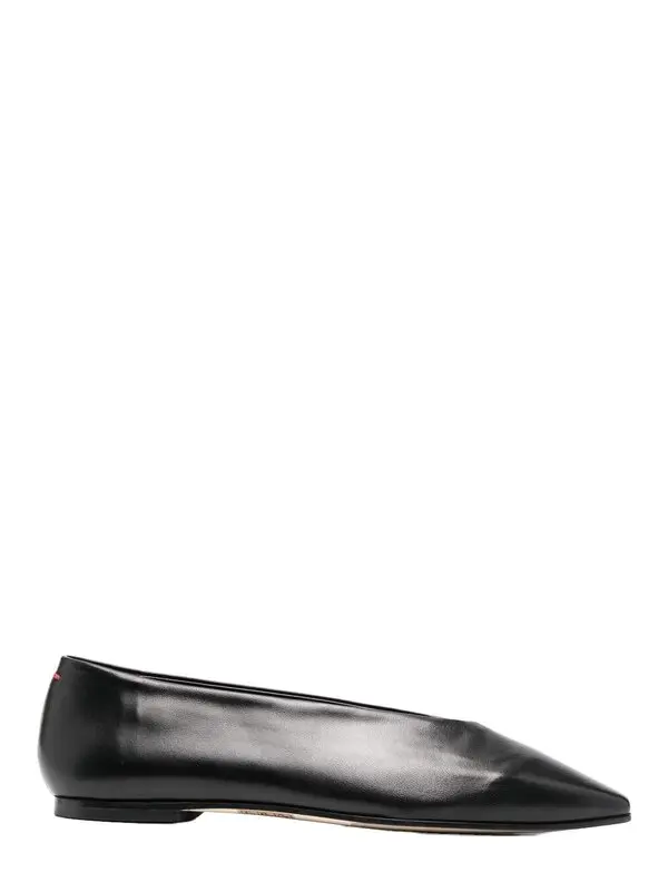 AeydĒ Betty Pointed Ballerina Shoes - Black