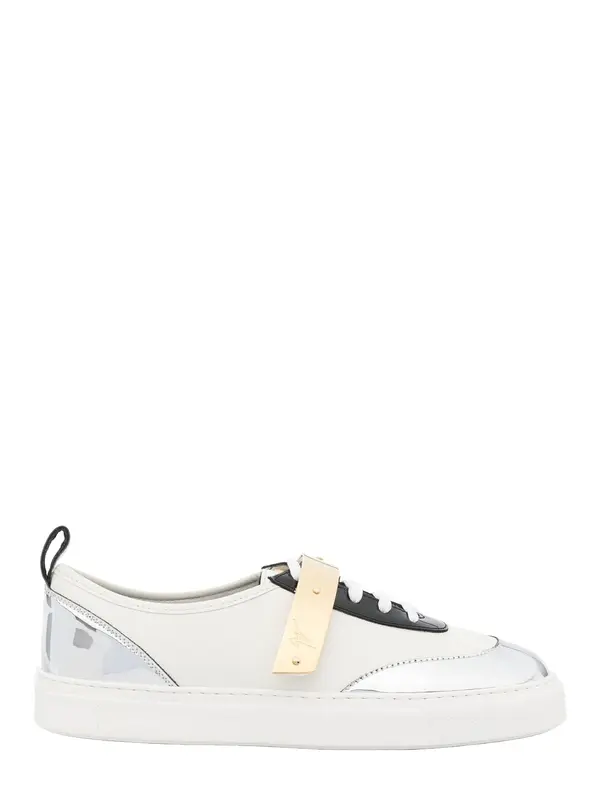 GIUSEPPE ZANOTTI Strap-detail Low-top Sneakers - White