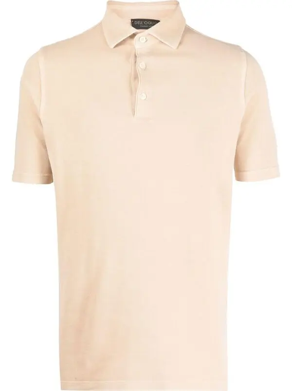 DELL'OGLIO Short-sleeved Polo Shirt - Yellow