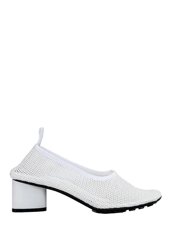 Bottega Veneta Stretch Web Flex Sock Pumps - Optic White