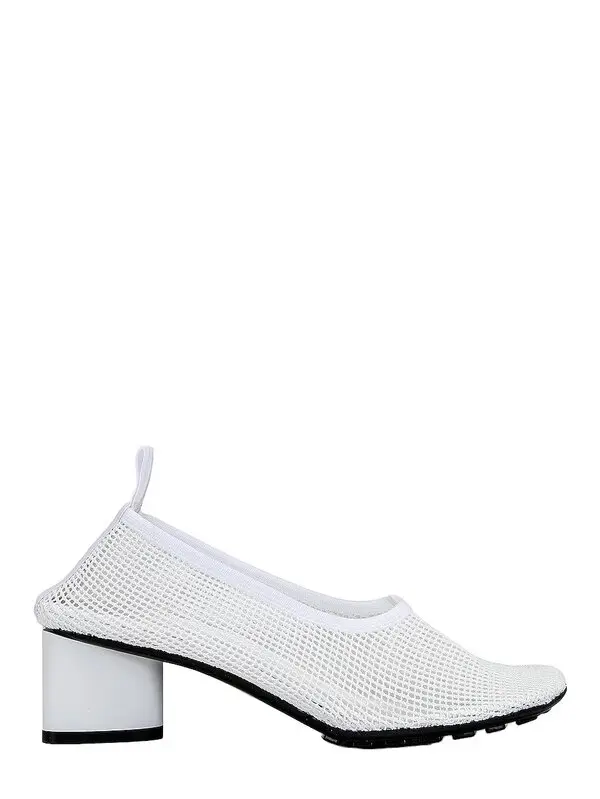 Bottega Veneta Stretch Web Flex Sock Pumps - Optic White