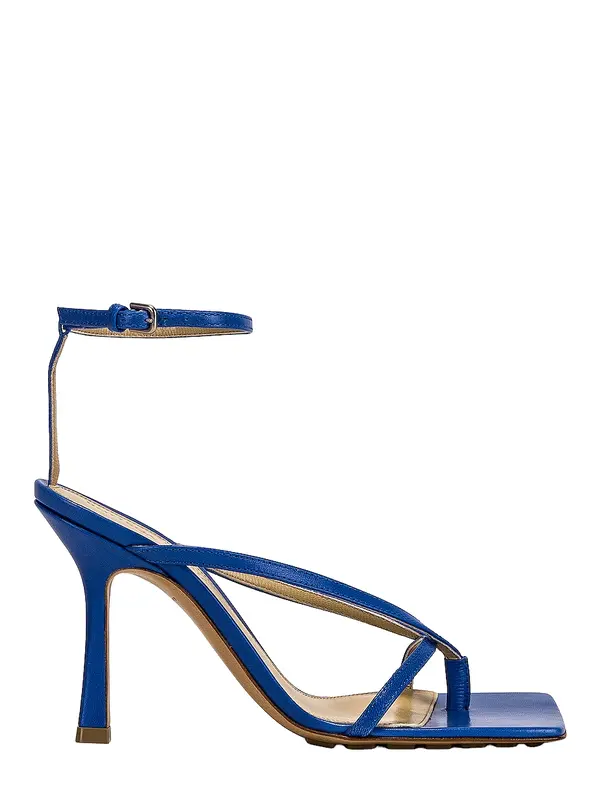 Bottega Veneta Stretch Ankle Strap Sandals - Aquarium