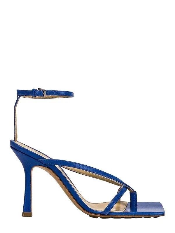 Bottega Veneta Stretch Ankle Strap Sandals - Aquarium