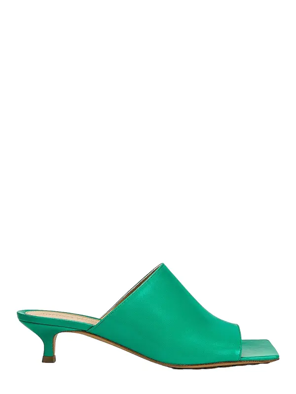 Bottega Veneta Stretch Mule Sandals - Acid Turquoise