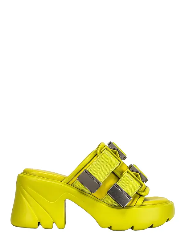 Bottega Veneta Flash Buckle Mule Sandals - Kiwi