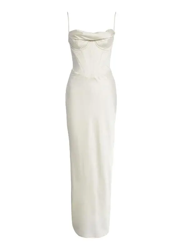 House Of Cb Charmaine Corset Dress - Ivory