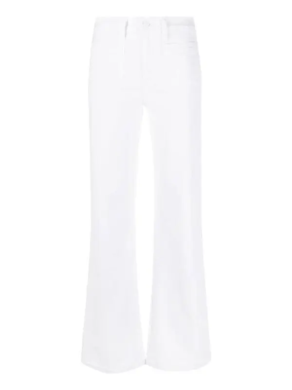 Paige Multiple-pocket Denim Jeans - White