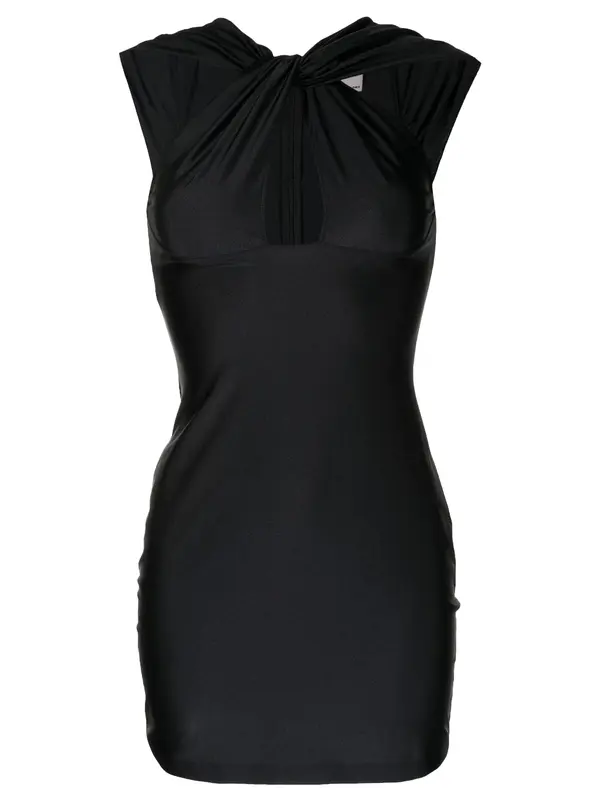Coperni Halterneck Mini Dress - Black