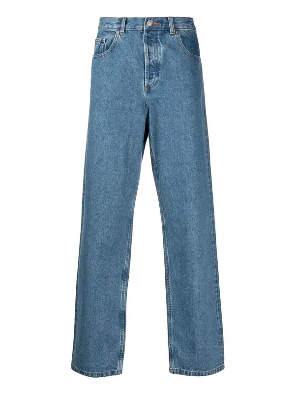 A.p.c. High-rise Straight Leg Jeans - Blue