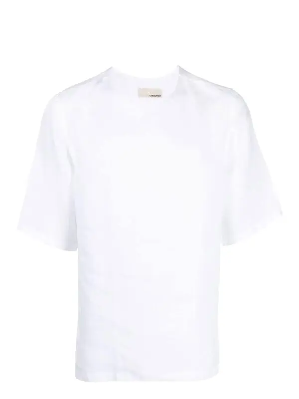 COSTUMEIN Short-sleeve Linen T-shirt - White