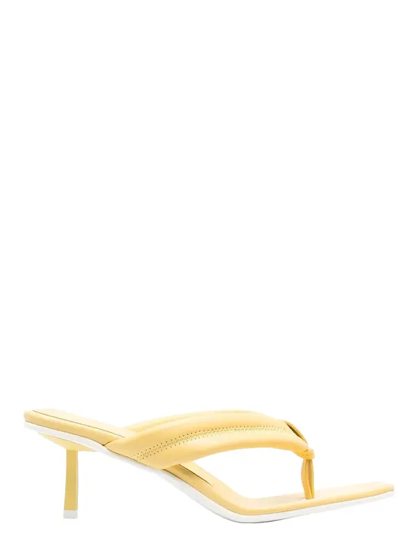 LE SILLA Aiko Square Toe Sandals - Yellow