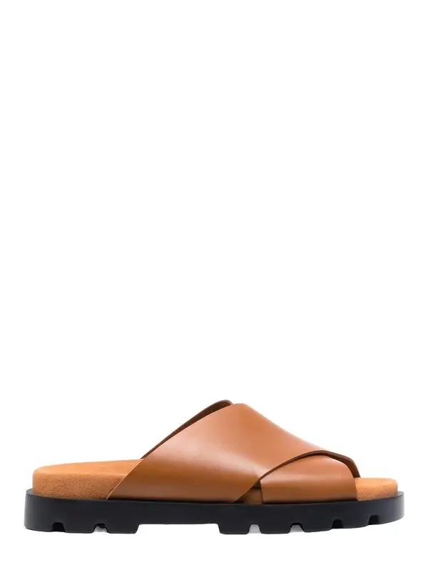 Camper Brutus Crossover-strap Leather Sandals - Brown