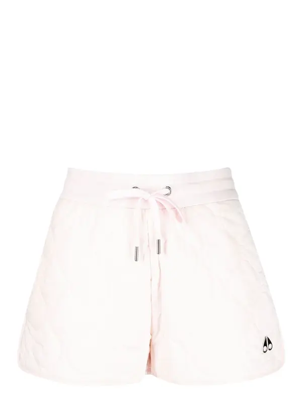 Moose Knuckles Quilted Recycled Nylon Shorts - Pink