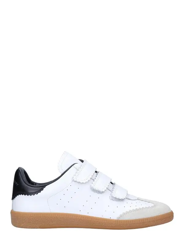 Isabel Marant Leather Beth Sneakers - White