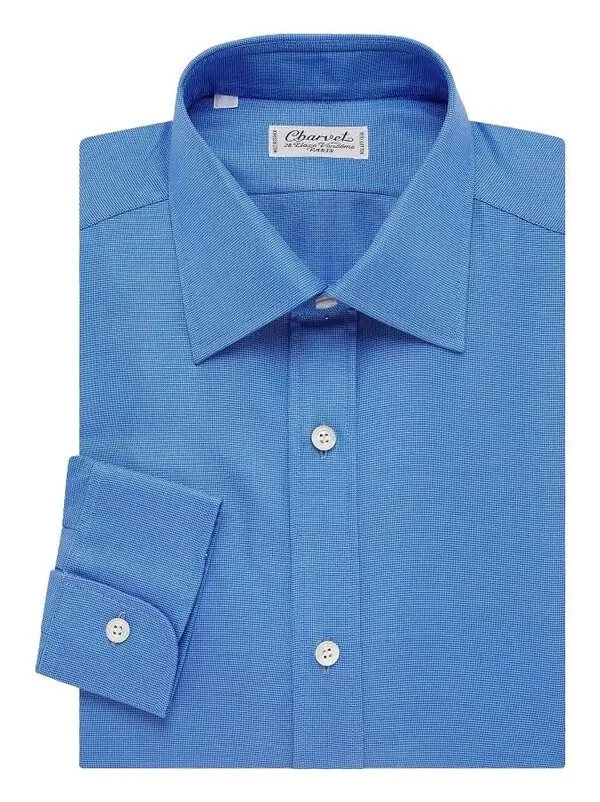 Charvet Button-front Dress Shirt - Blue