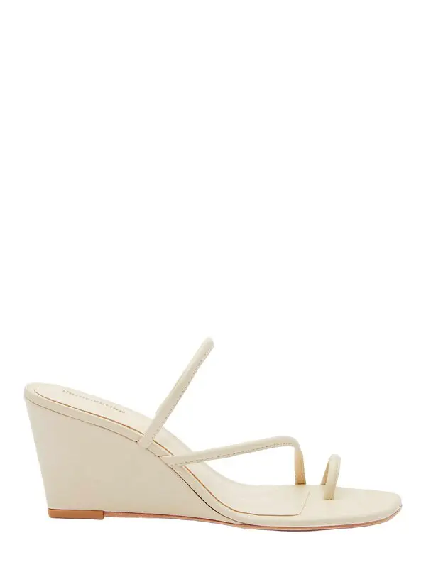 REFORMATION Jorgia Wedge Sandal - Ivory