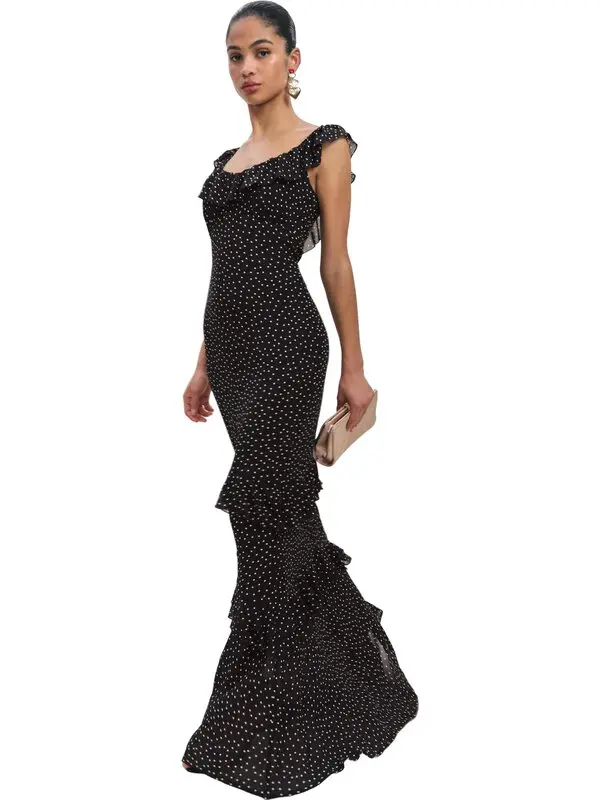 REFORMATION Tripoli Maxi Dress - Black