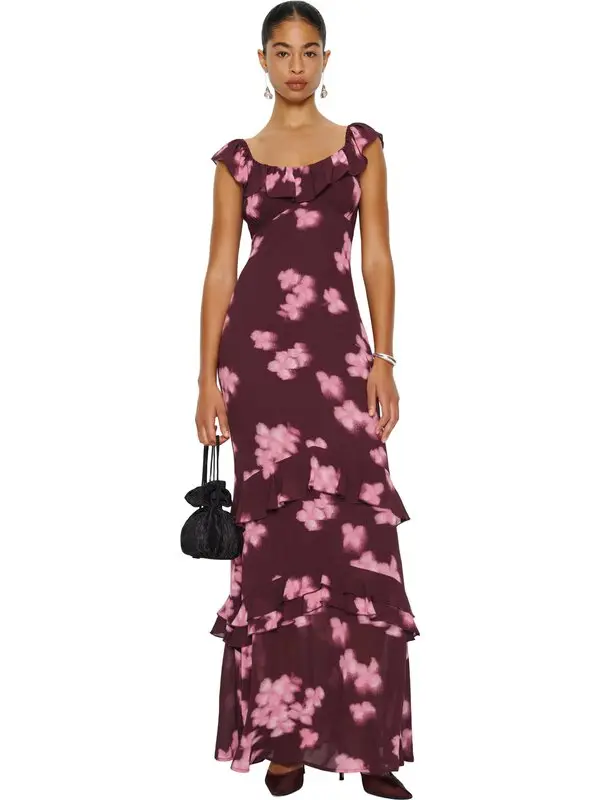 REFORMATION Tripoli Maxi Dress - Brown